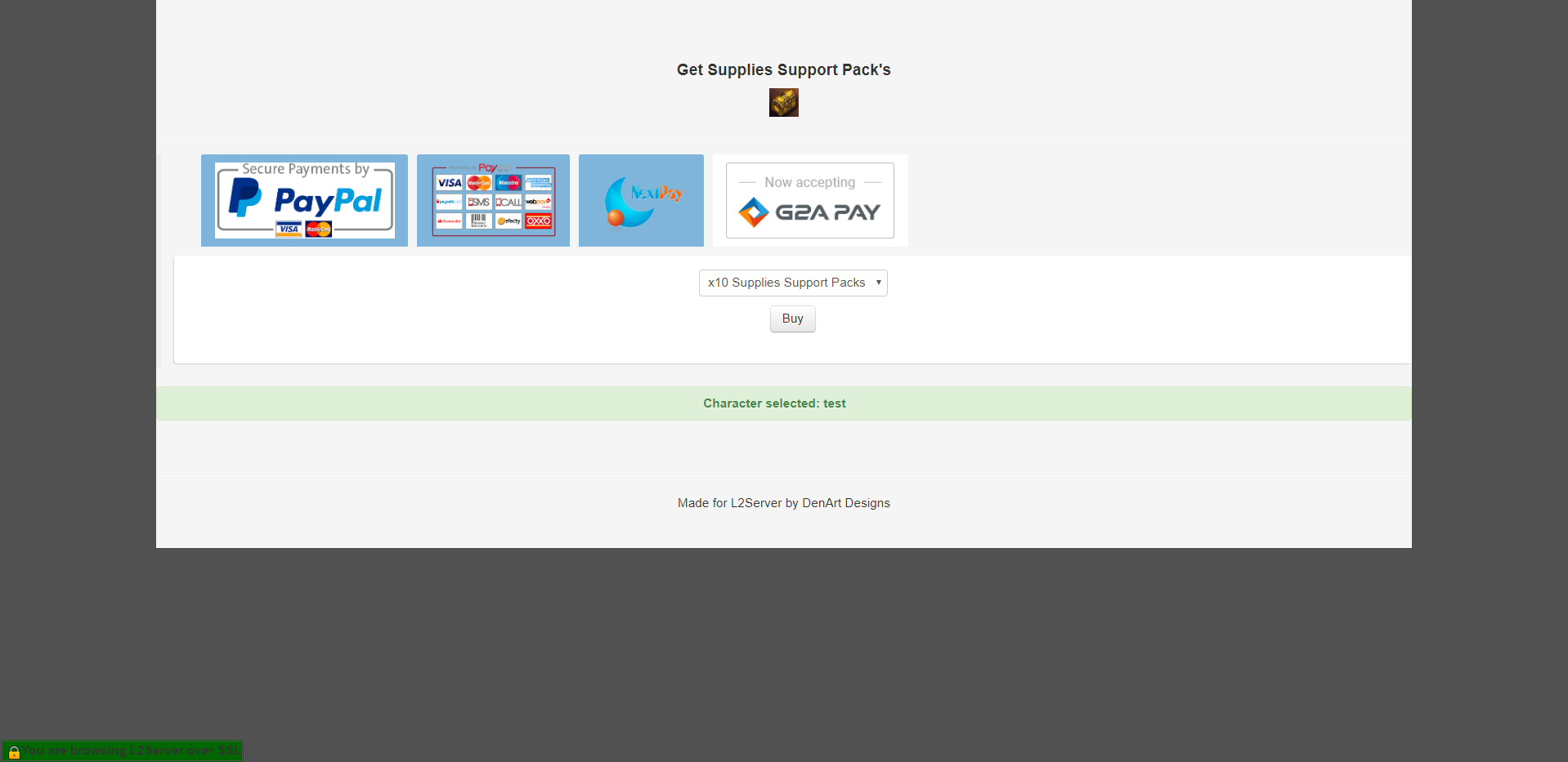 Auto Donate Panel v2 (DenArt Designs)