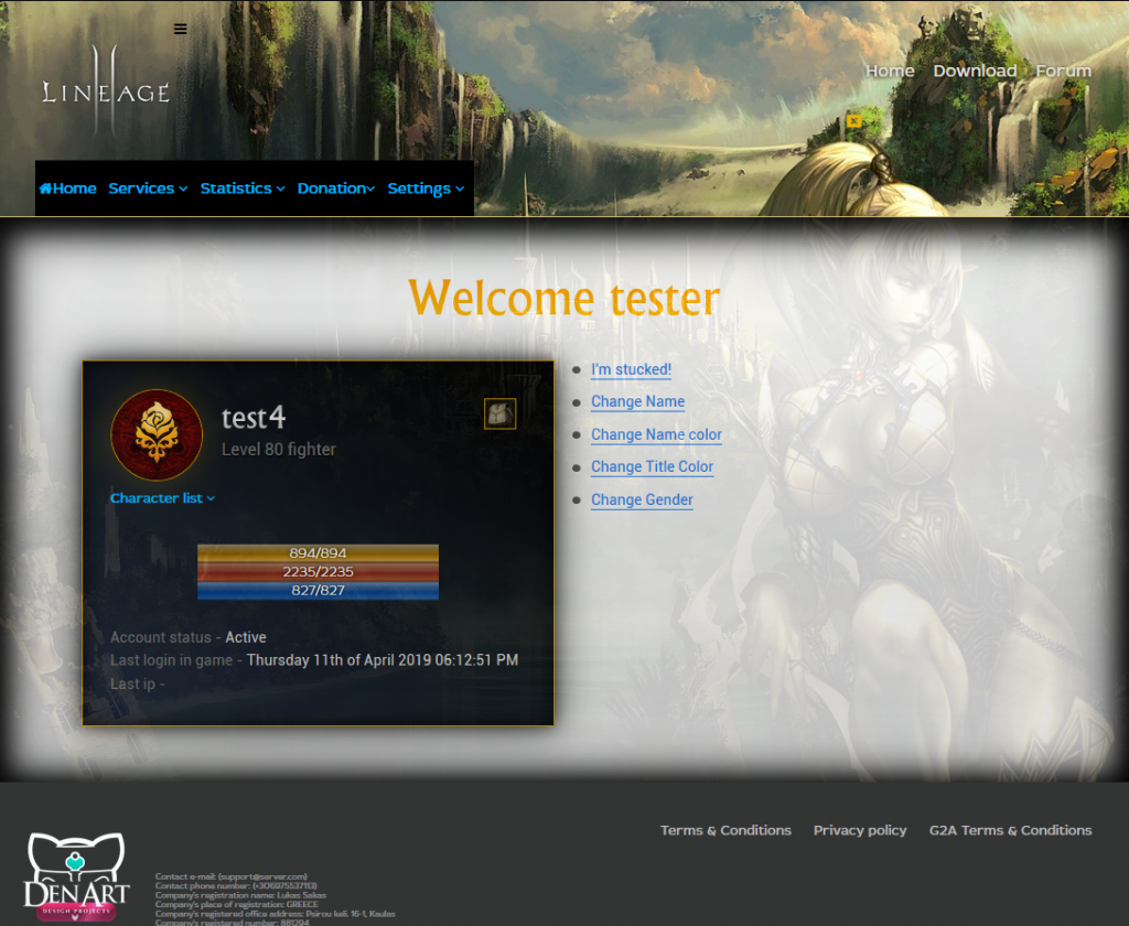 L2OFF ACP + DONATE PANEL - Shop DenArt Designs